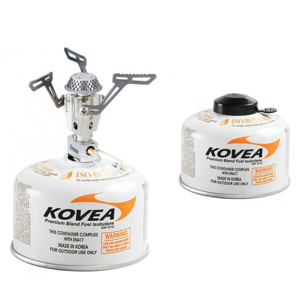 KOVEA Gas canisterDouble Valve KGF-0110 Gas Cartridge Screw Type (110gr) - Kovea